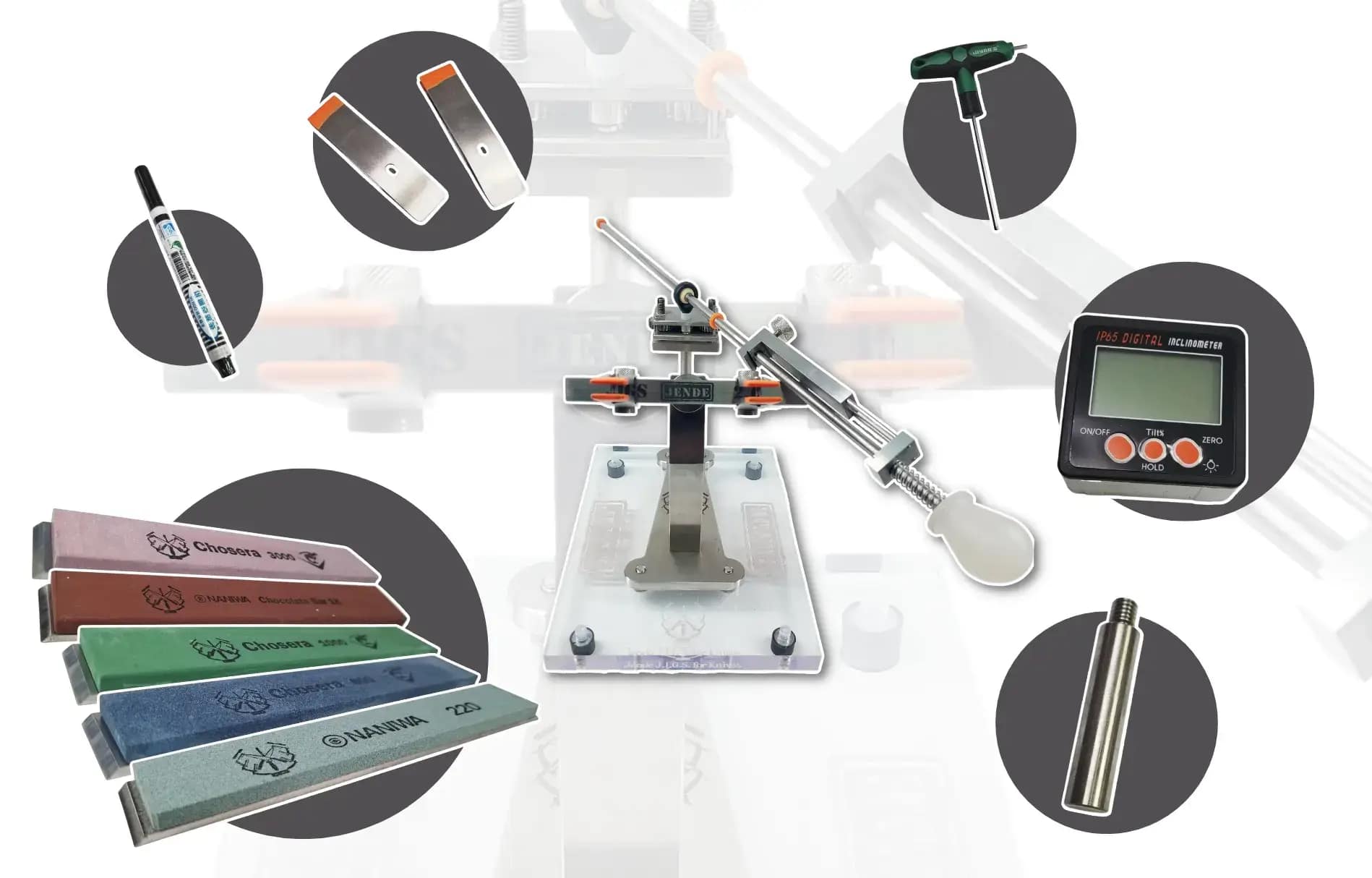 JIGS for Knives - Jende Industries Guided Knife Sharpener v2.0