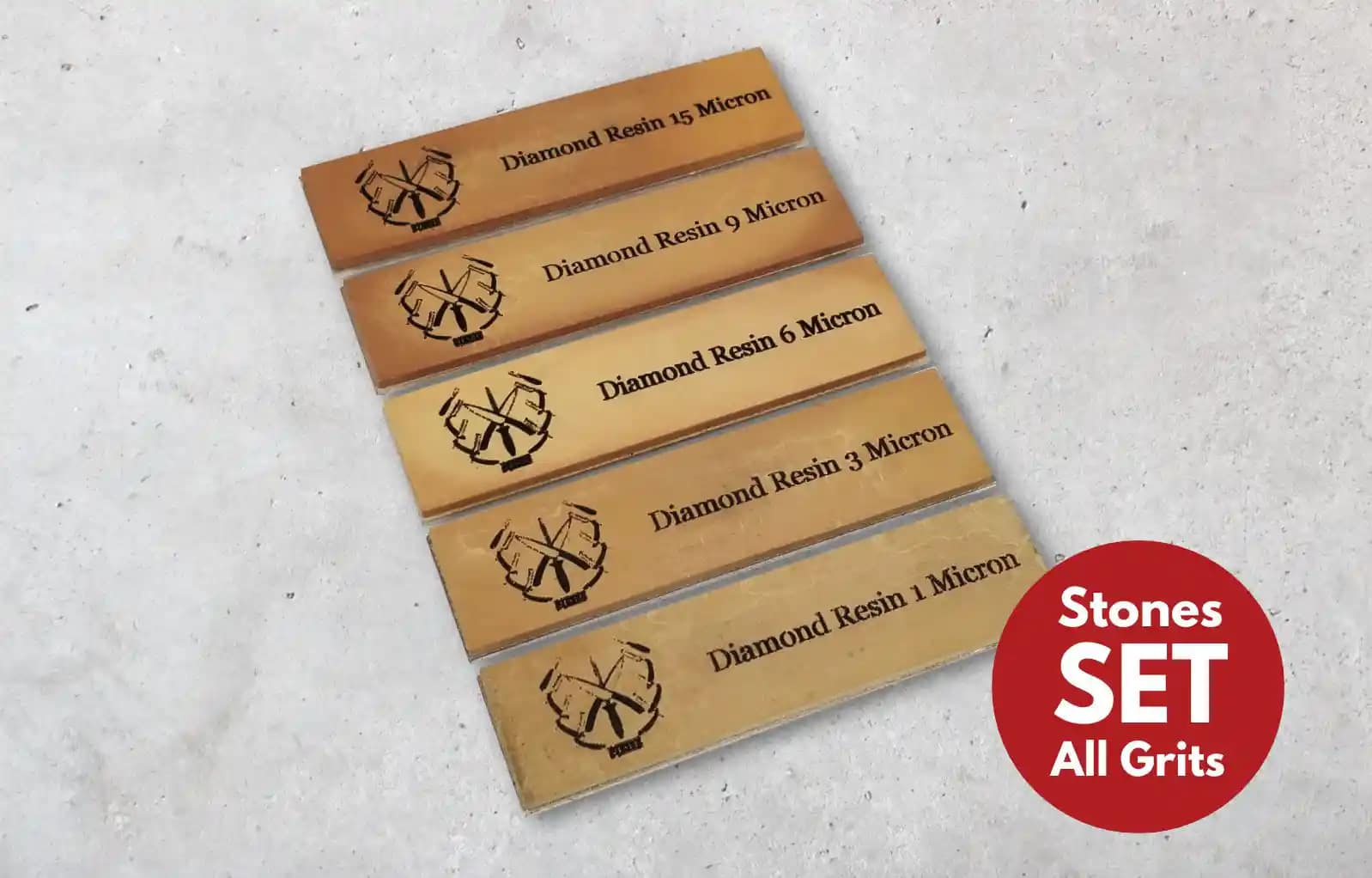 1x4 Diamond Resin Stones for the KME Sharpener - All Grits Set - Jende ...